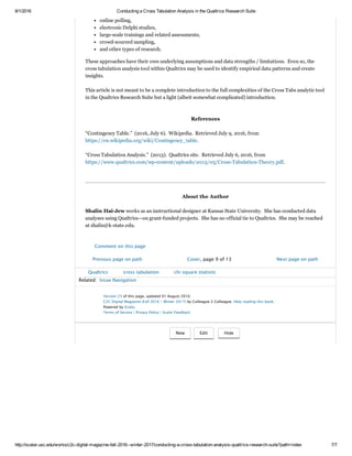 Conducting a Cross Tabulation Analysis in the Qualtrics Research Suite ...