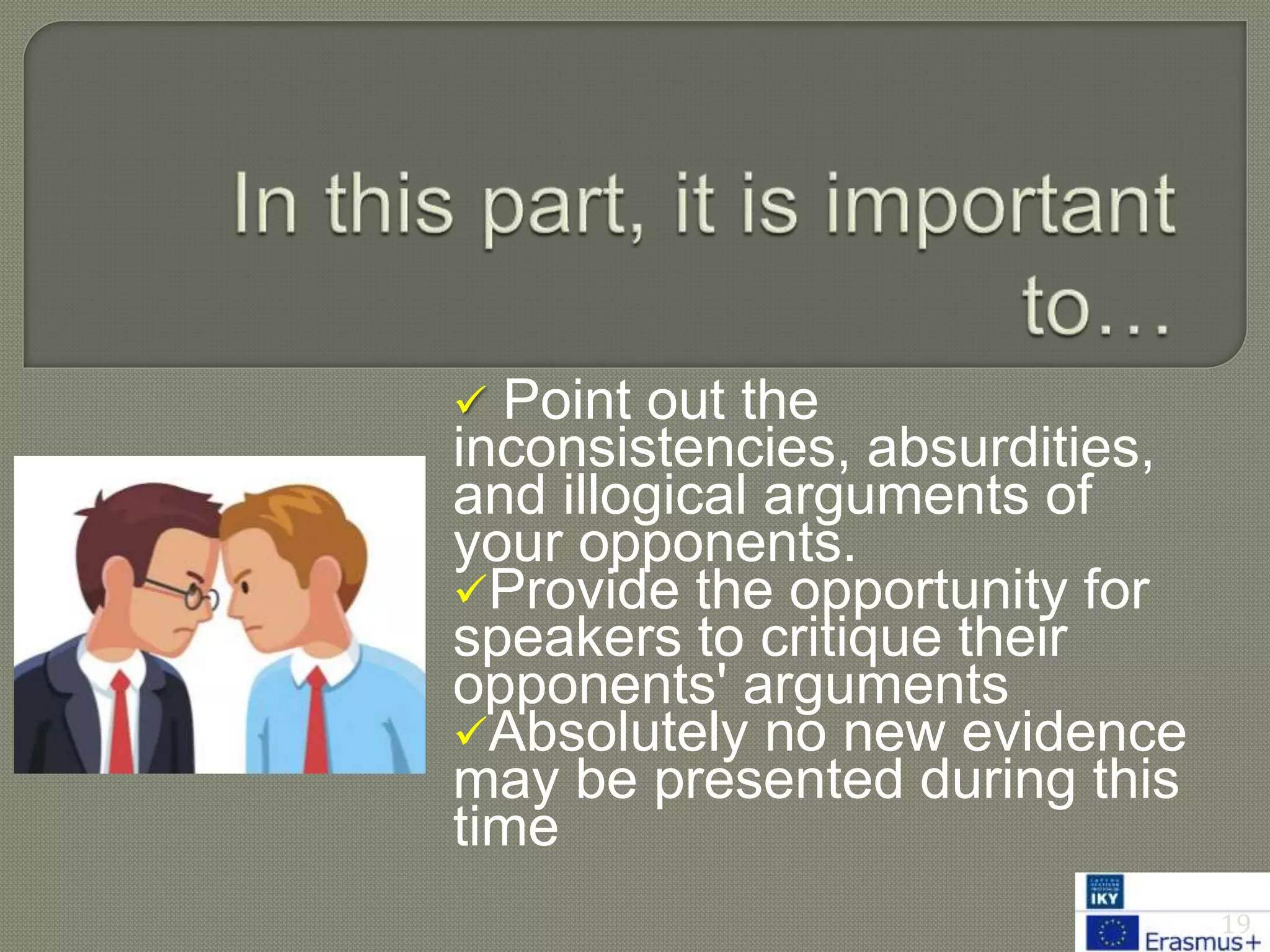Conducting a debate | PPTX