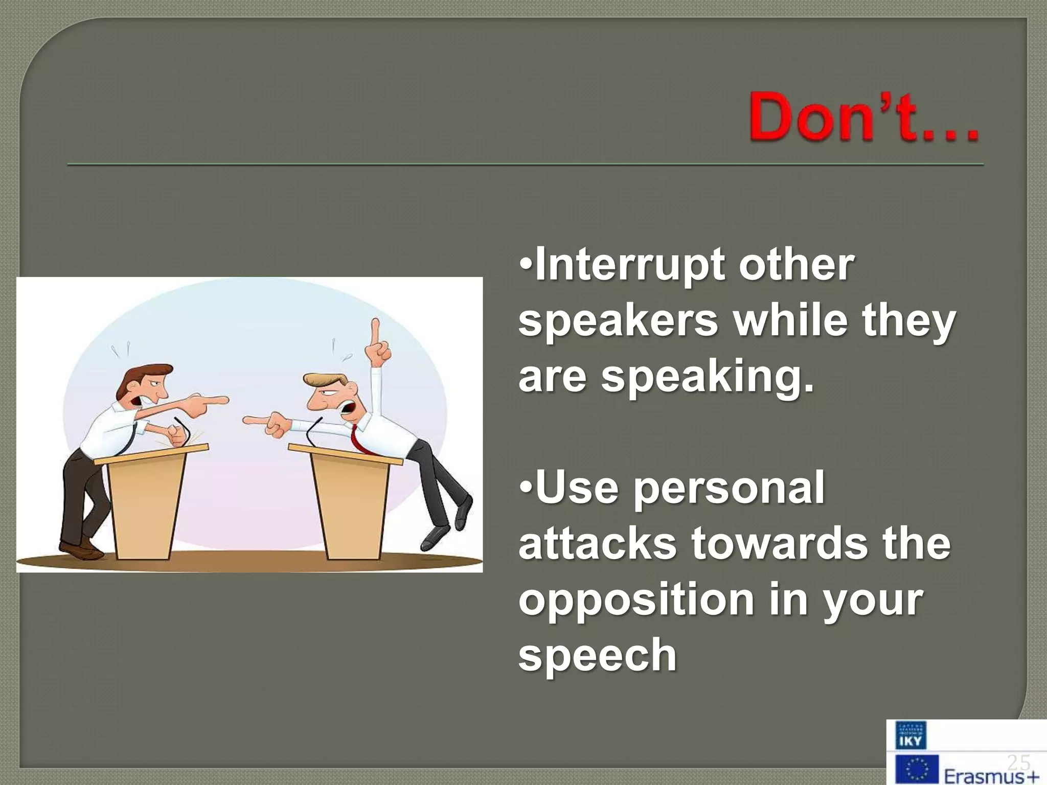 Conducting a debate | PPTX