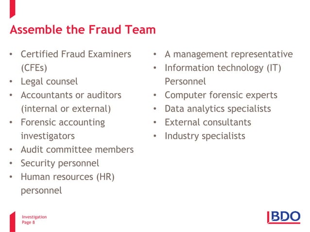 Conducting a fraud audit | PPTX