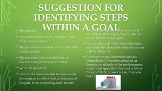 Conducting A Goal Analysis | PPT