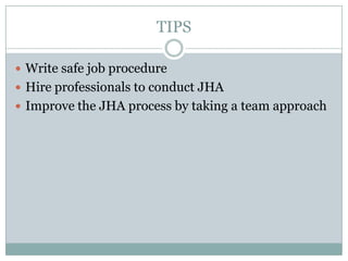 Conducting a job hazard analysis copy - copy (2) | PPT