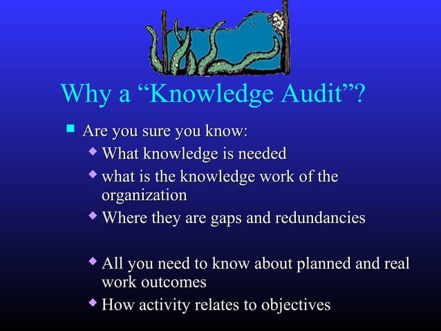 Conducting a Knowledge Audit | PPT | Business | Business and Finance
