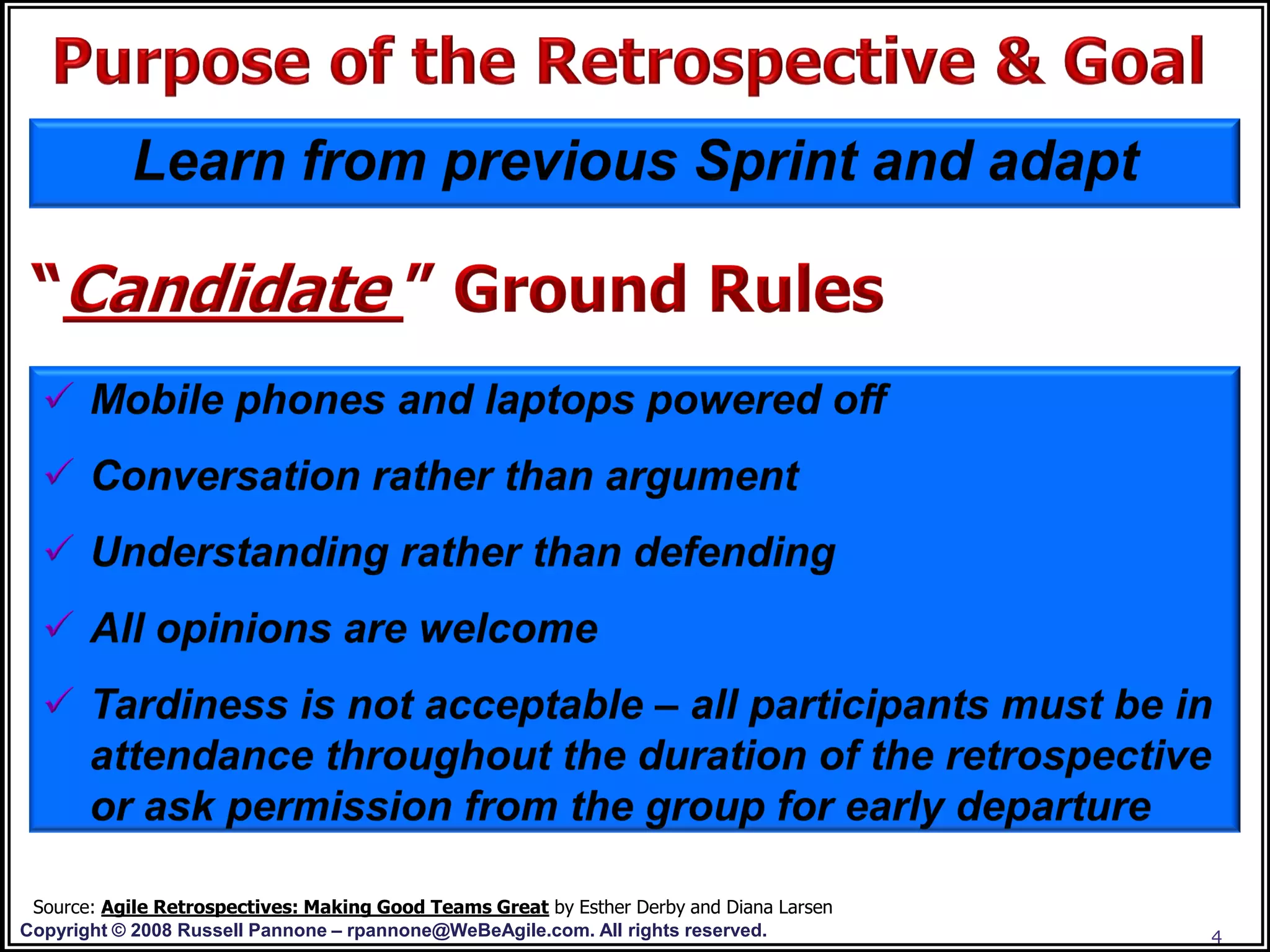 Conducting An Agile Retrospective | PPT