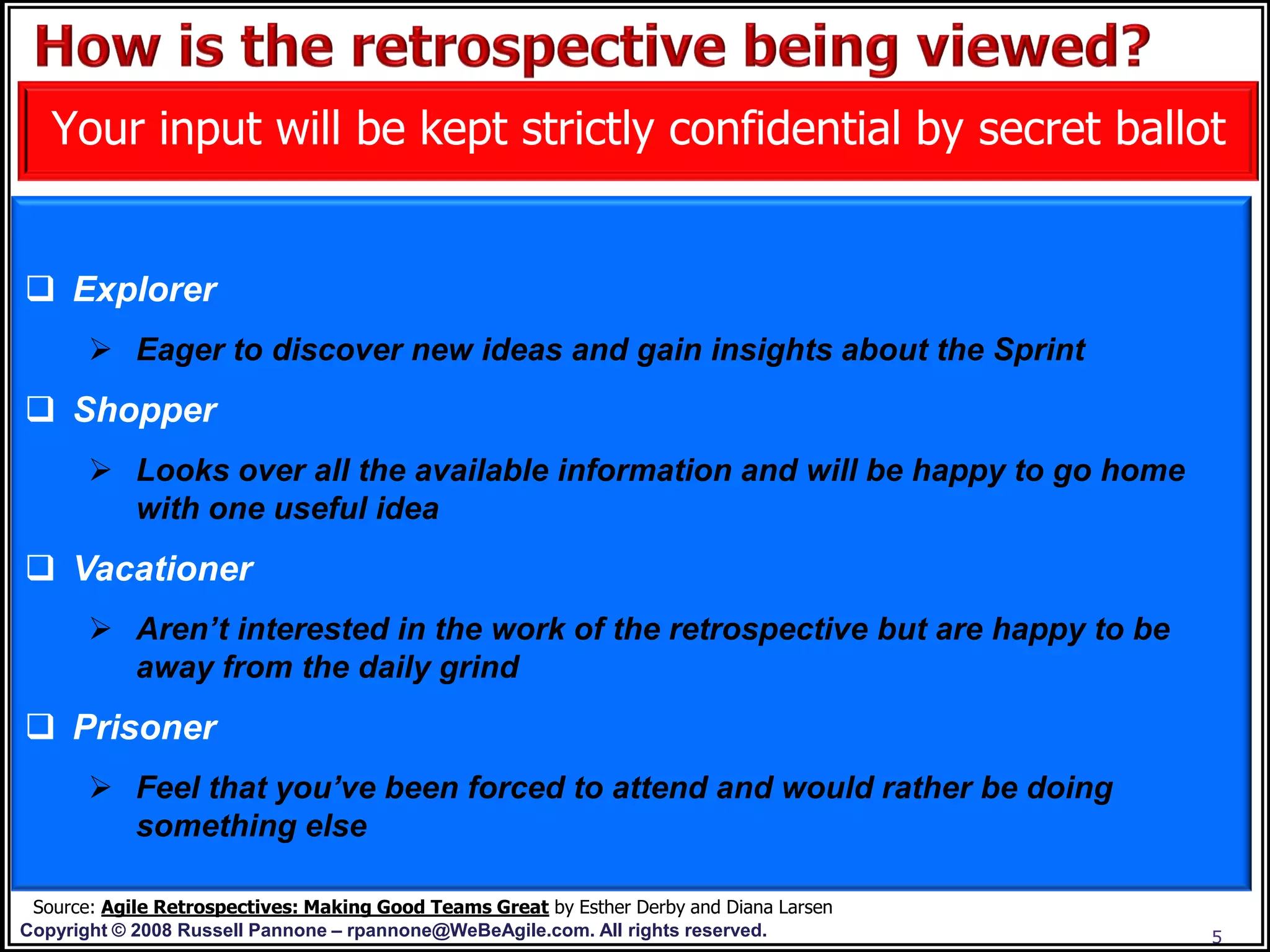 Conducting An Agile Retrospective | PPT