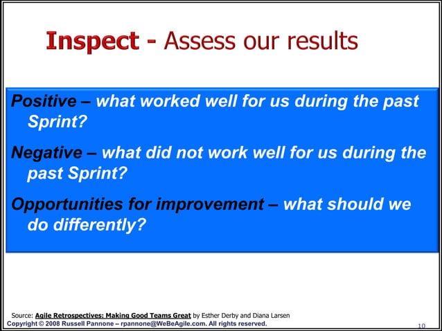 Conducting An Agile Retrospective Ppt