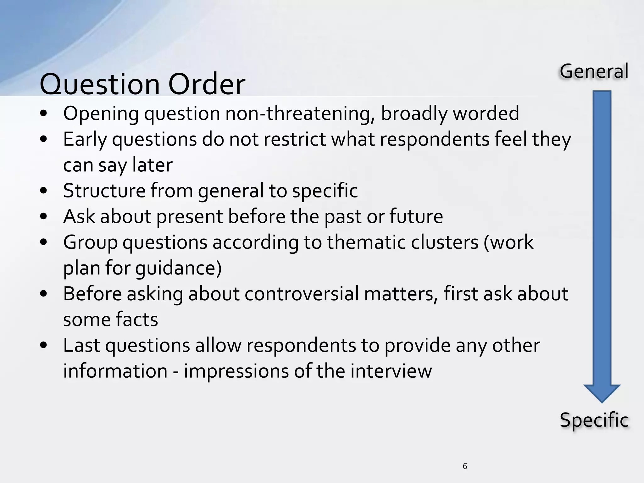 Conducting, analyzing and reporting in depth interviews slideshare 0213 dmf | PPTX