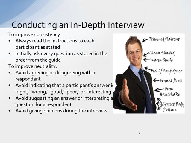 Conducting, analyzing and reporting in depth interviews slideshare 0213 dmf | PPTX | Resume ...