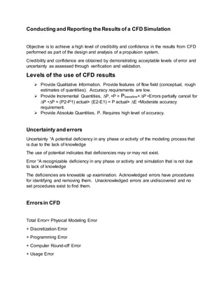 Conducting and reporting the results of a cfd simulation | DOCX