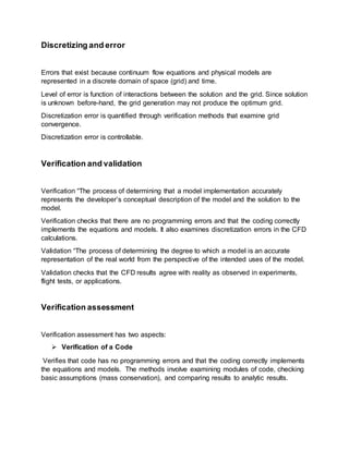 Conducting and reporting the results of a cfd simulation | DOCX