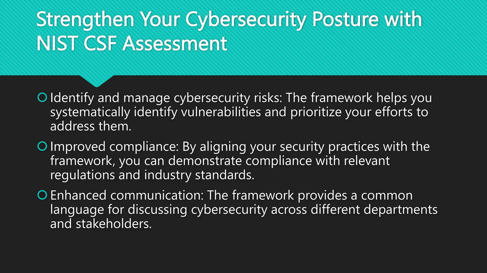 Conducting A Nist Cybersecurity Framework Csf Assessment Pptx