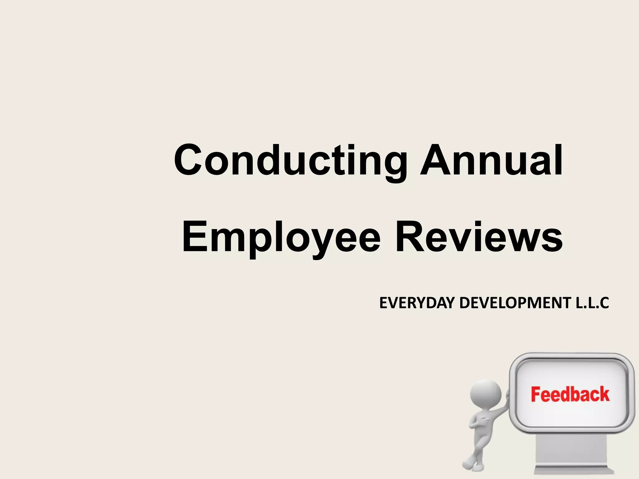 Conducting annual employee reviews | PDF | Business Administration ...