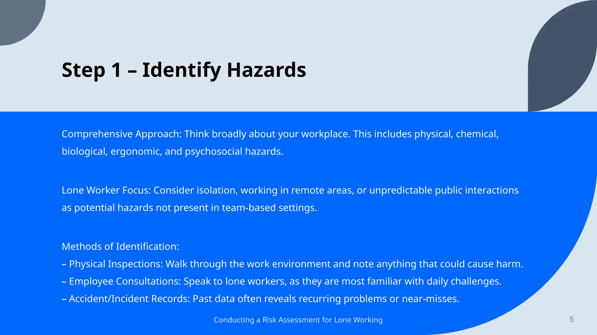 Conducting a Risk Assessment for Lone Working.pptx