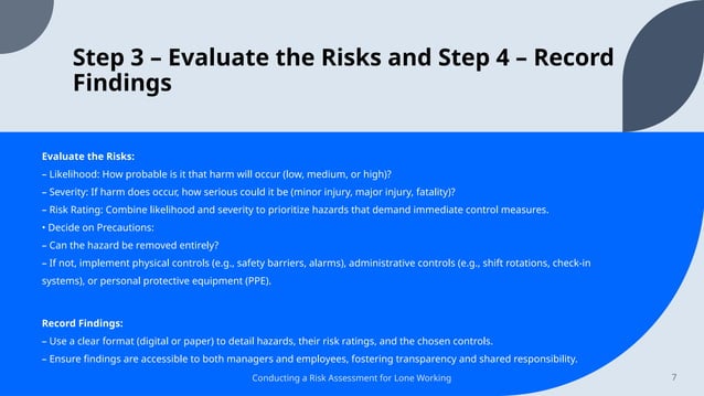 Conducting a Risk Assessment for Lone Working.pptx