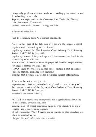 Conducting a Risk Assessment of an Access Control System (3e) | DOCX