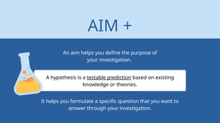 Conducting a Science Investigation Presentation in Blue Green Flat ...