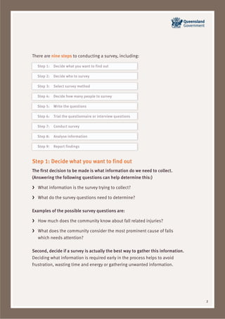Conducting a survey | PDF