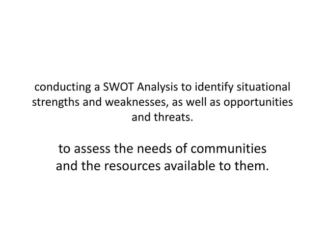 conducting a SWOT Analysis to identify situational strengths.pptx