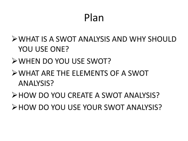 conducting a SWOT Analysis to identify situational strengths.pptx