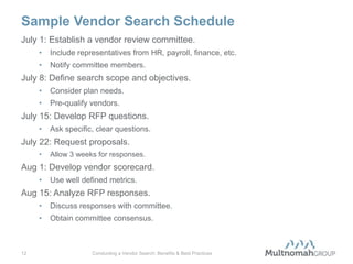 Conducting a Vendor Search | PDF