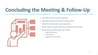 Conducting Effective Interviews | PPTX