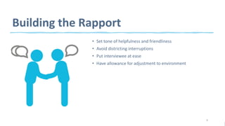 Conducting Effective Interviews | PPTX