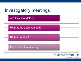 Conducting effective investigations | PDF