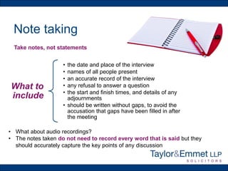 Conducting effective investigations | PDF