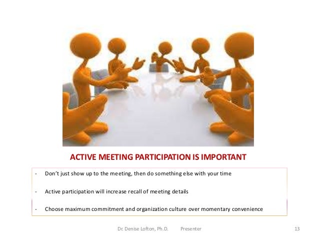 Conducting Effective Meetings