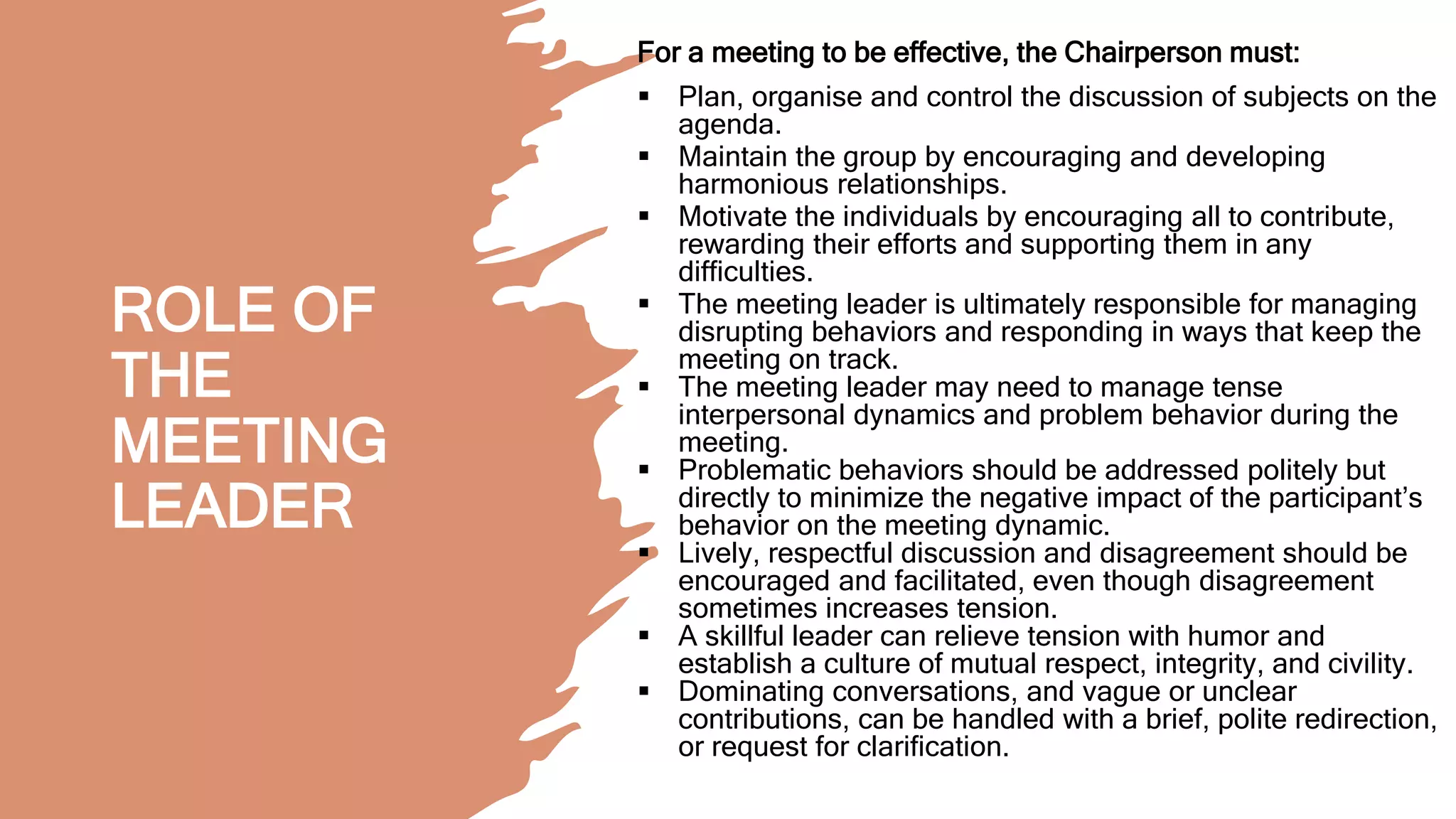 Conducting Effective School Meetings - Najma Kazi | PPTX