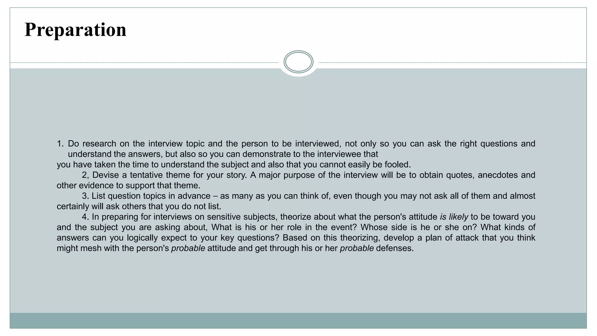 Conducting Interviews - @learnwithsamii | PPT