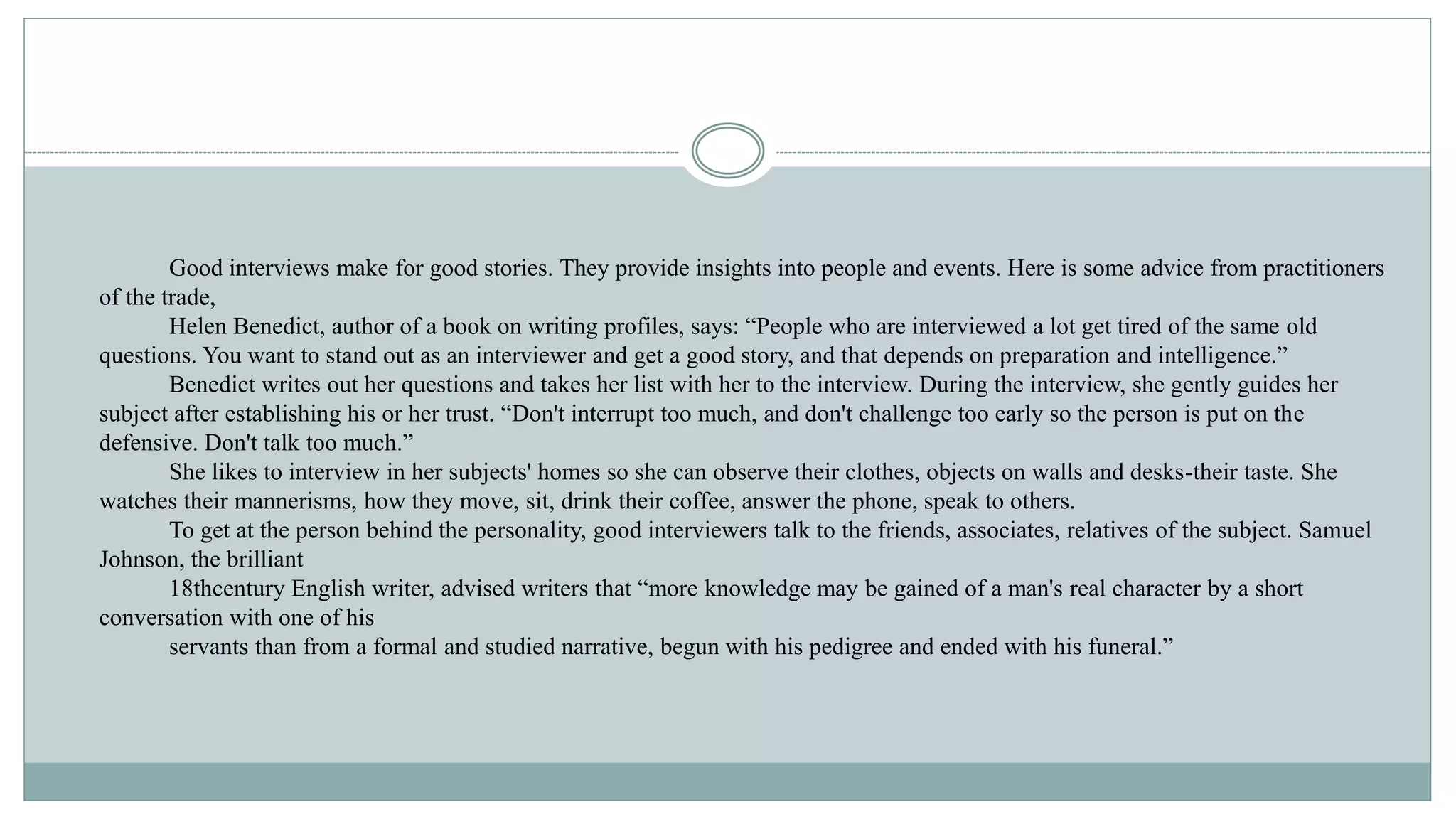 Conducting Interviews - @learnwithsamii | PPT