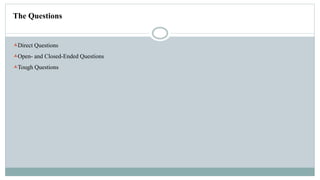 Conducting Interviews - @learnwithsamii | PPT