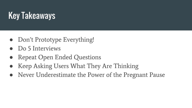 Conducting Lean User Studies | PPT