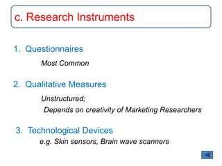 Conducting marketing research | PPTX