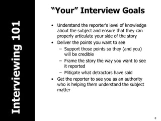 Conducting Media Interviews | PPTX
