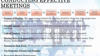 Conducting Meetings | PPTX