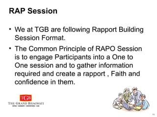 Conducting meetings , skip & Rap sessions | PPT