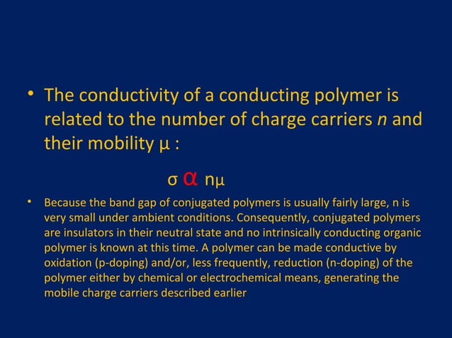 Conducting Polymer By Imran Aziz | PPT