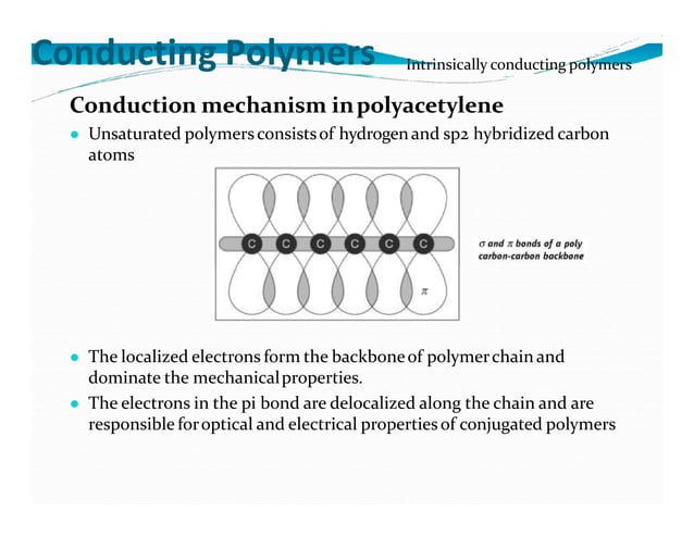 Conducting polymers | PPTX | Chemistry | Science