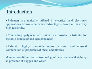 Conducting polymers 1 justin | PPTX