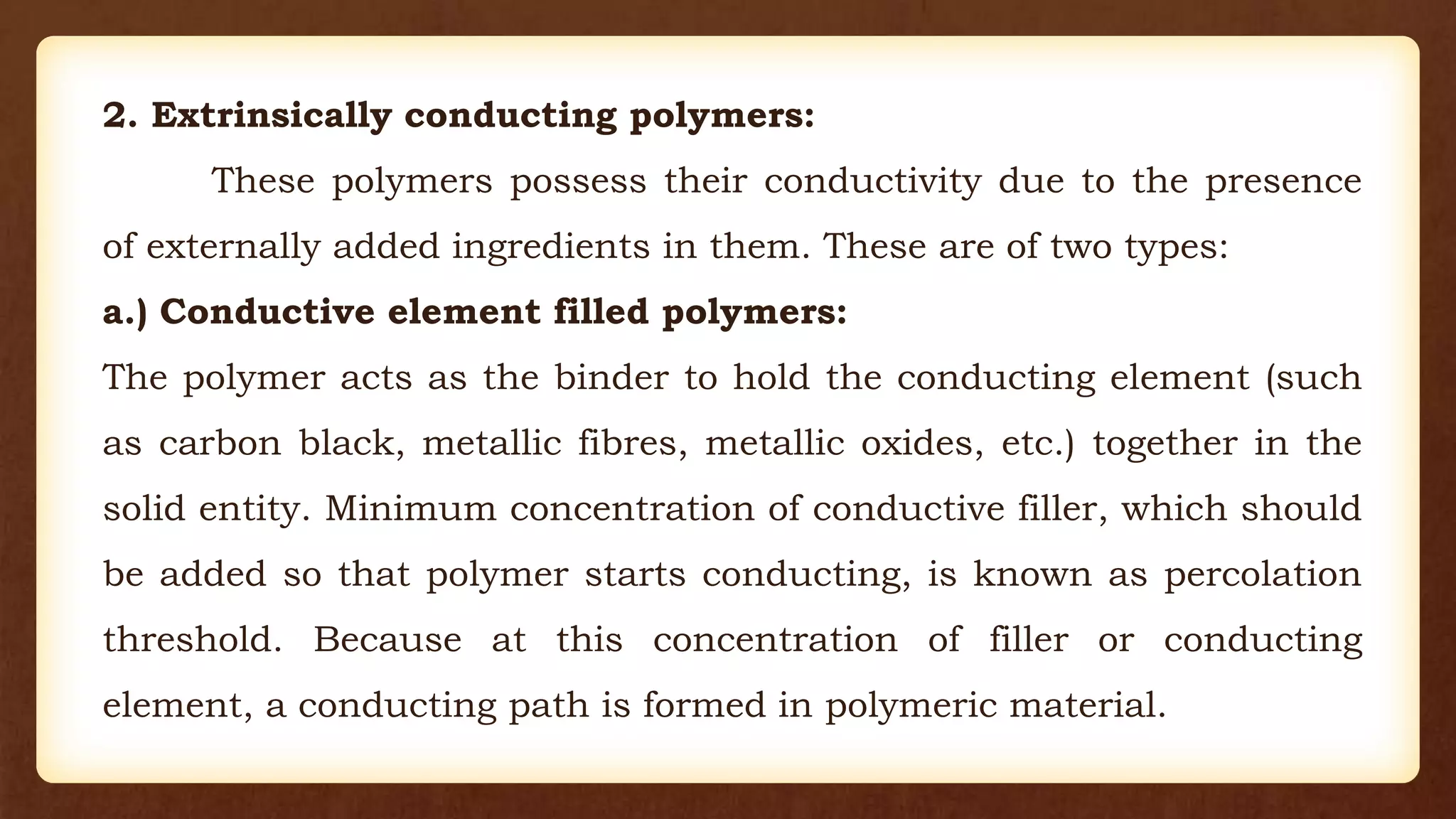 Conducting polymers | PPTX