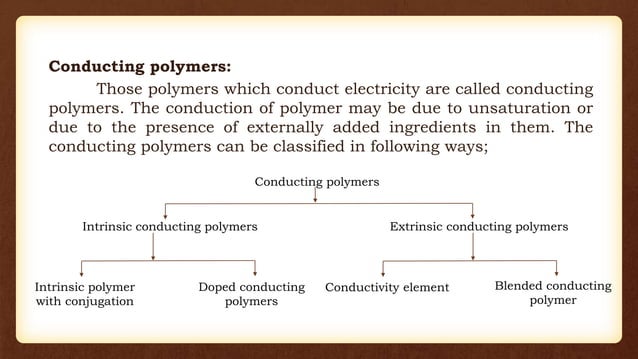 Conducting polymers | PPTX