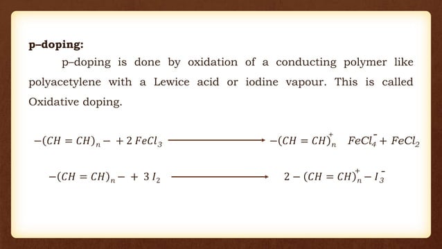 Conducting polymers | PPTX