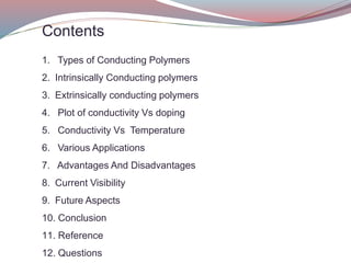 Conducting polymers 2 justin | PPTX