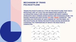CONDUCTING POLYMERS MECHANISM OF CONDUCTION IN TRANS POLYACETYLENE.pptx