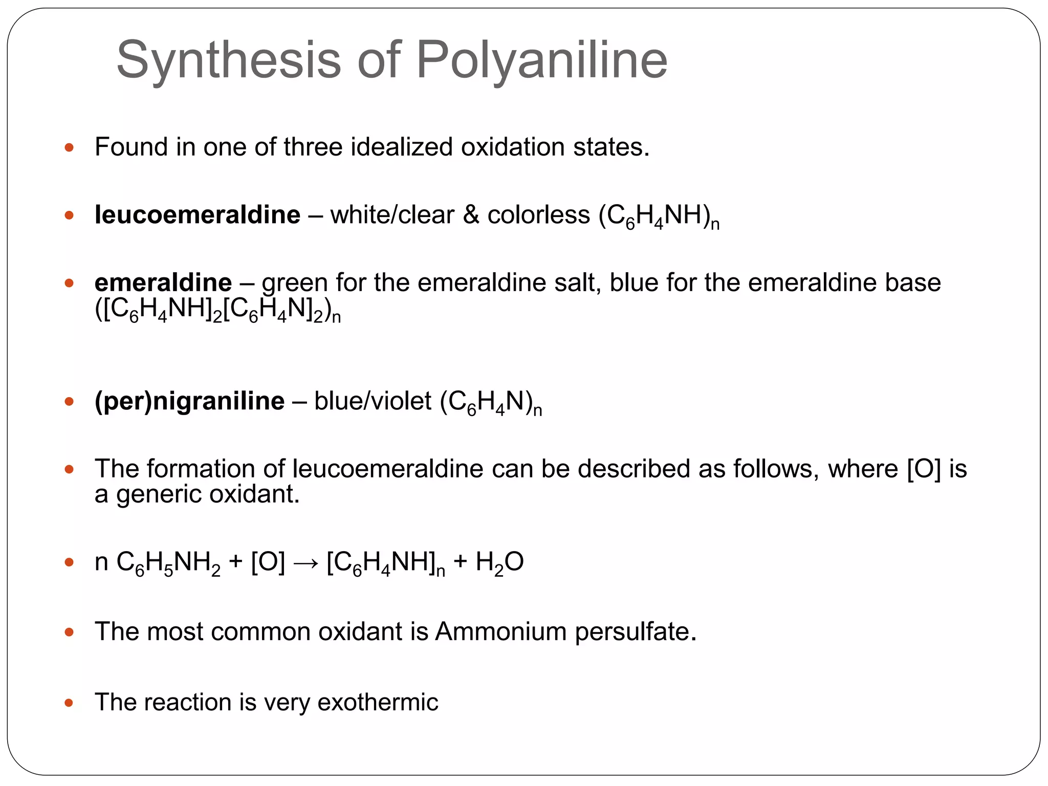 Conducting polymers By Dheeraj Kumar | PPTX