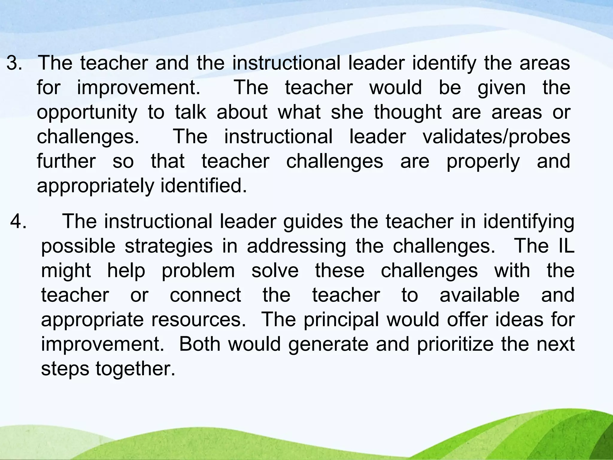 Conducting post observation conferences | PPT