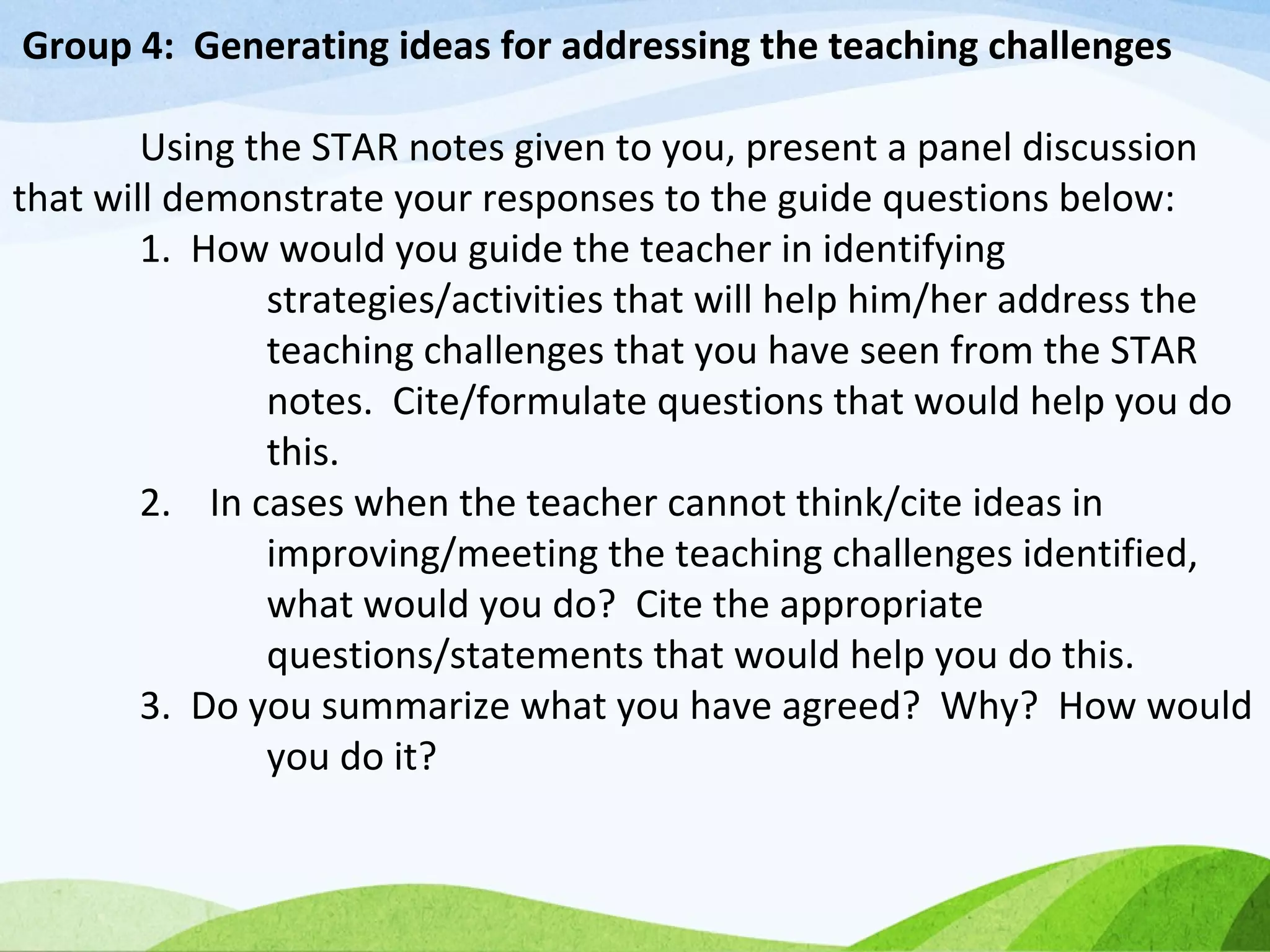 Conducting post observation conferences | PPT