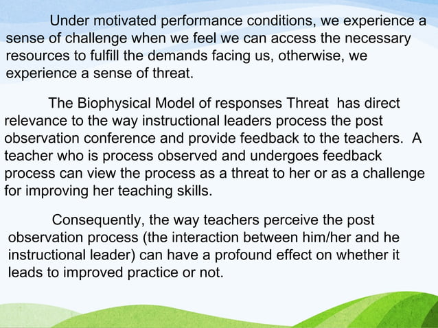Conducting post observation conferences | PPT | Educational Assessment ...